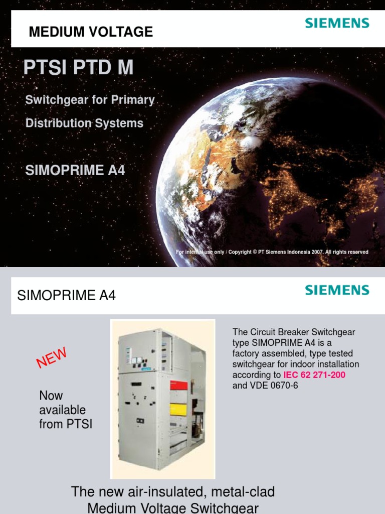 Ptsi PTD M: Medium Voltage | PDF | Electric Arc | Electrical Equipment