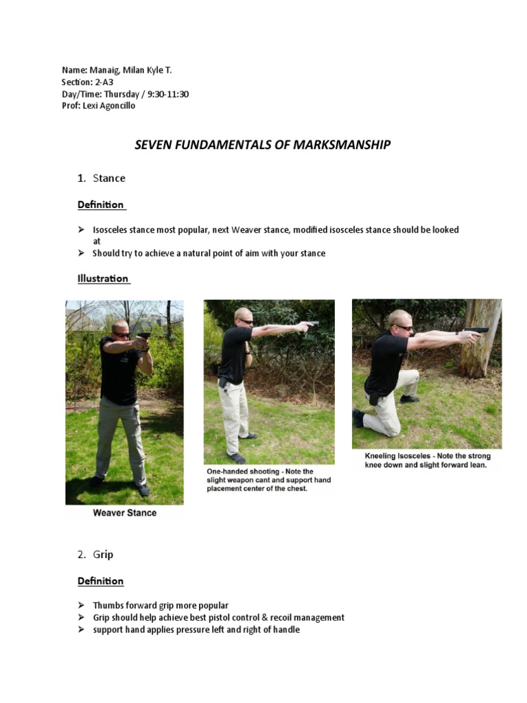 Seven Fundamentals of Marksmanship | PDF