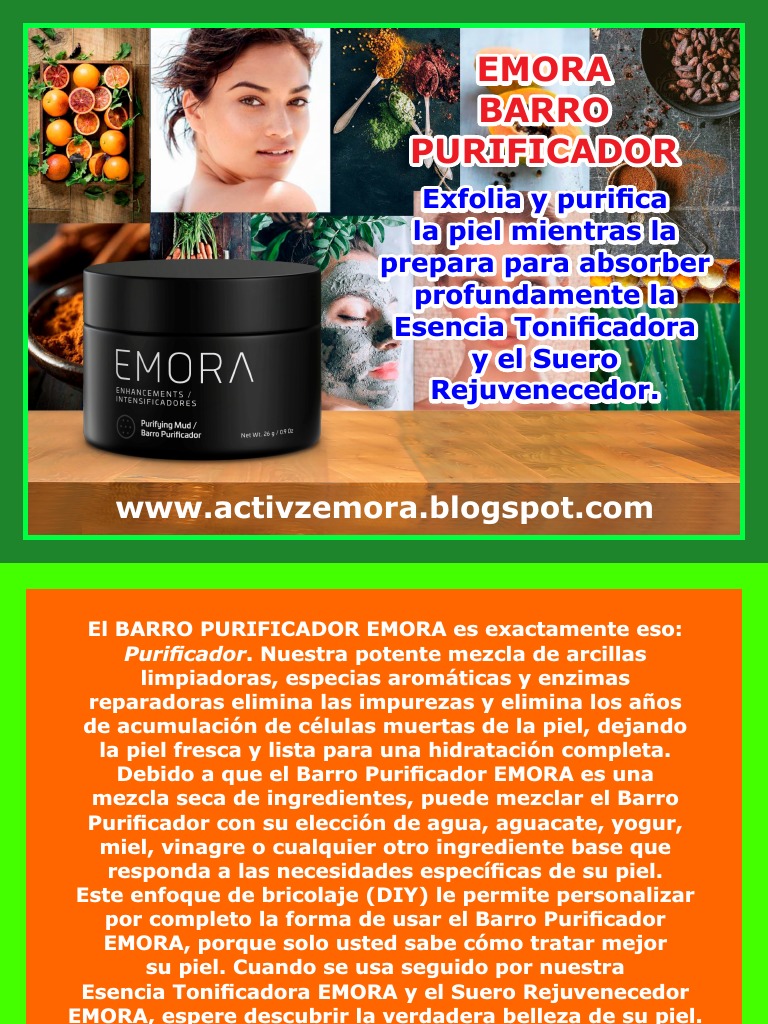 Activz Emora Barro Purificador | PDF | Science | Biología