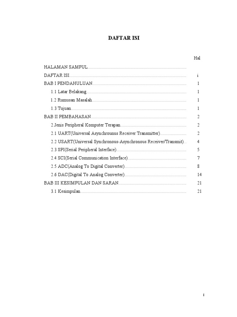 Daftar Isi | PDF