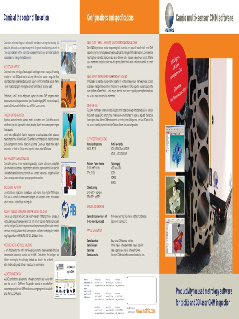 Camio Multi-Sensor CMM Software: Confi Gurations and Specifi Cations ...