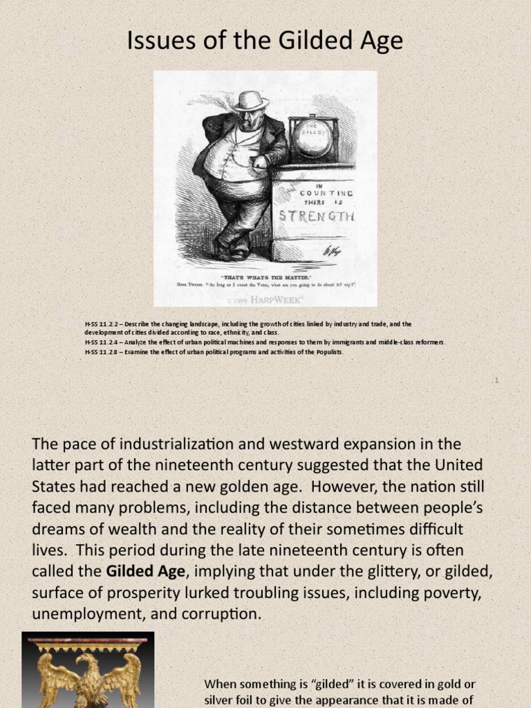 Issues of The Gilded Age | PDF | People's Party (United States ...