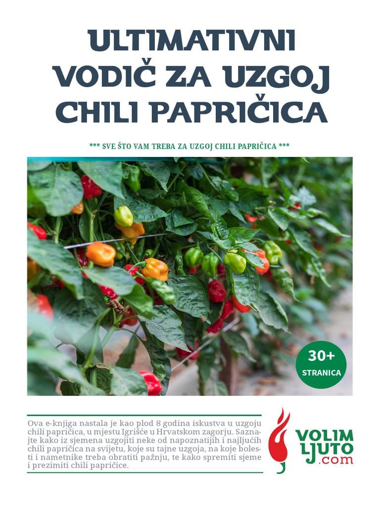 Volim Ljuto Vodic Za Uzgoj Chili Papricica | PDF