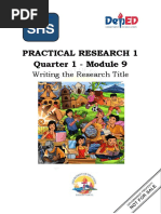 MELCs in Practical Research 1 | PDF | Learning | Qualitative Research