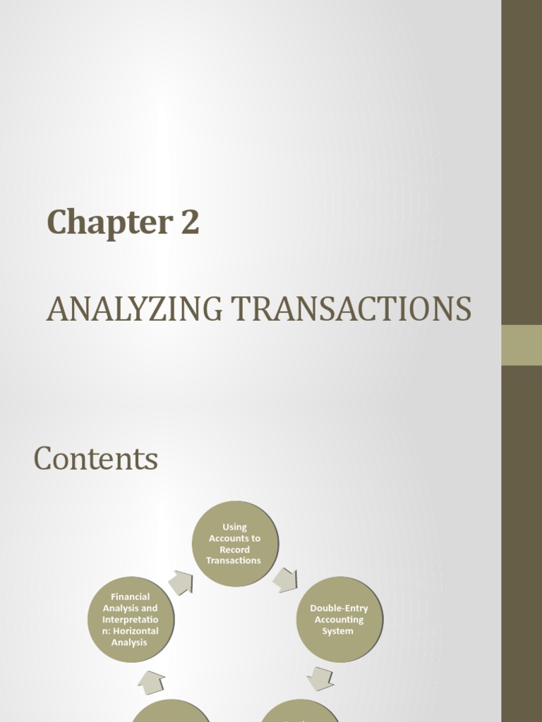 Chapter 2 ANALYZING TRANSACTIONS - Rev - CS - 2014 | PDF | Debits And ...