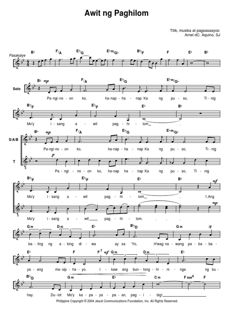 Awit NG Paghilom 2 | PDF