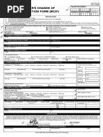 Member'S Change of Information Form (Mcif) : Presented For ...