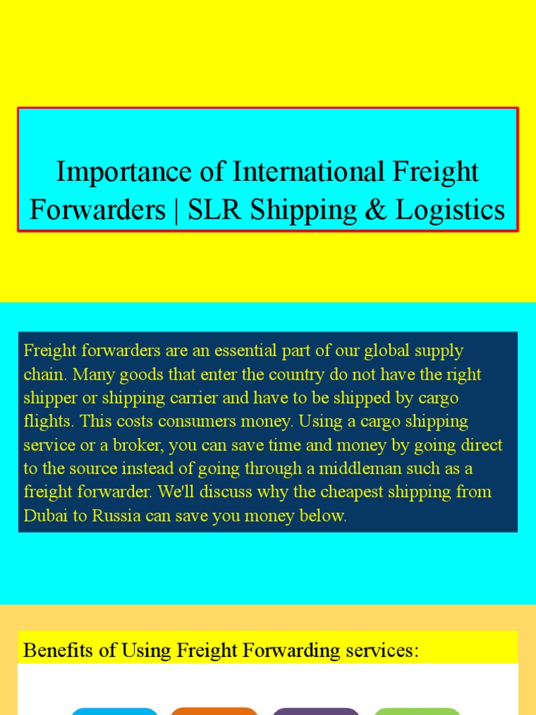 SLR Shipping & Logistics | PDF | Cargo | Freight Transport