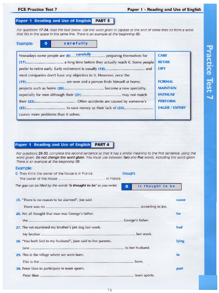 Reading and Use of English 2 | PDF