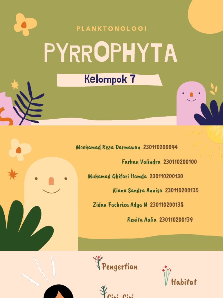 Kelompok 7 - Planktonologi - Pyrrophyta | PDF | Sains & Matematika