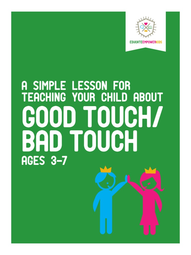 A Simple Lesson For Teaching Your Child About: Good Touch/ Bad Touch ...