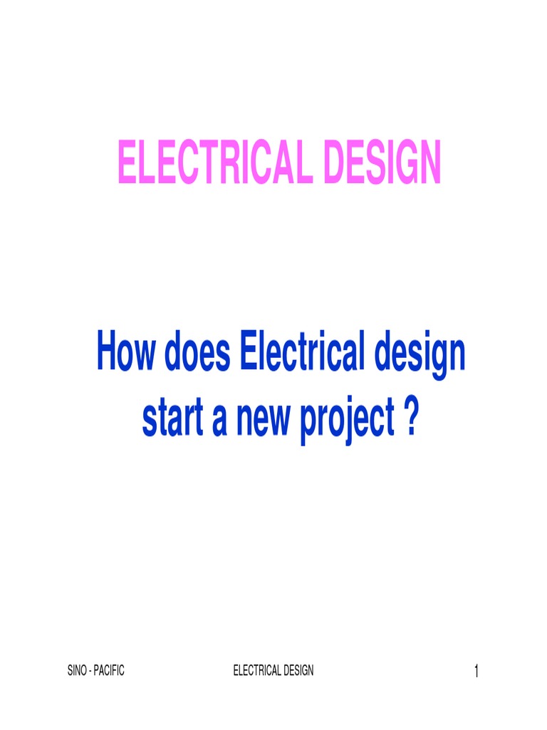 Electrical Design-Steps | PDF | Electrical Substation | Electromagnetism