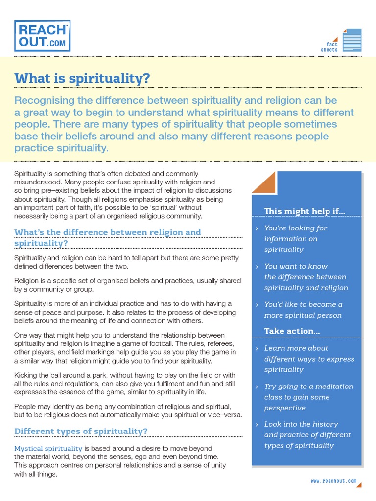 Understanding Spirituality: Exploring the Differences Between ...
