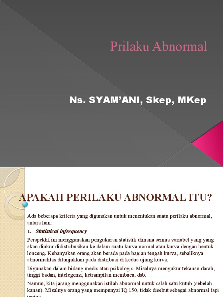 Prilaku Abnormal | PDF