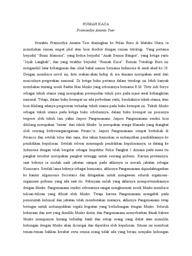 Analisis Rumah Kaca | PDF