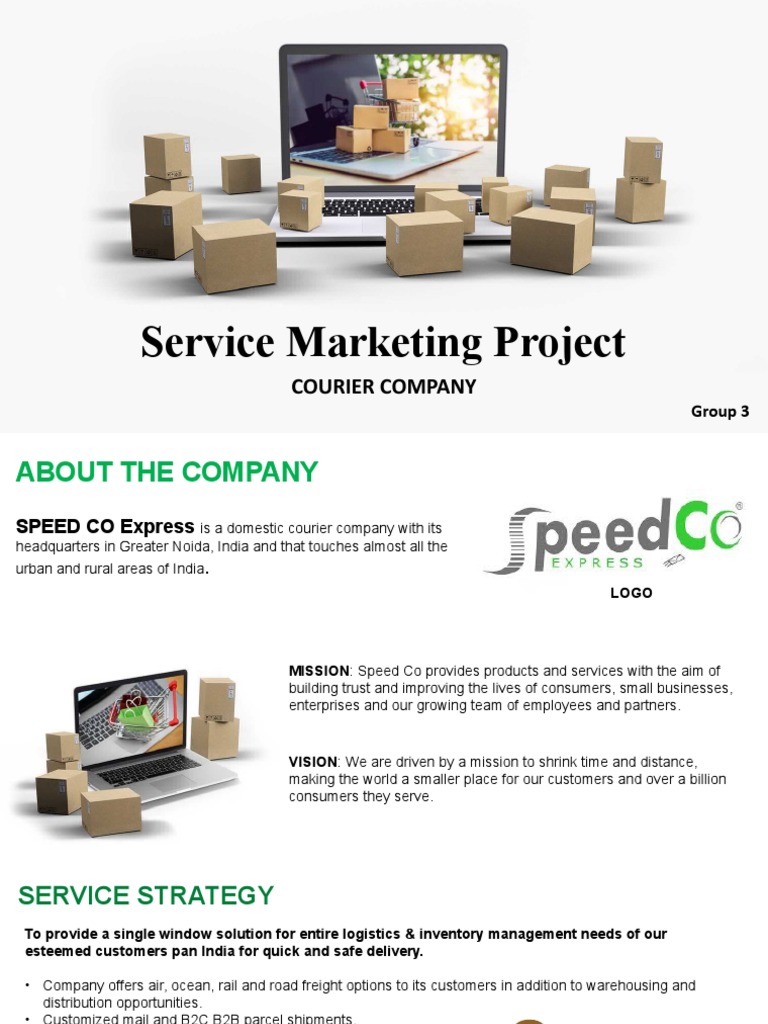 Courier Delivery Service PowerPoint | PDF | Page Layout | Infographics