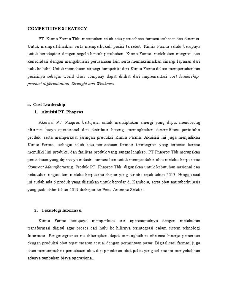 (2b) Competitive Strategy | PDF