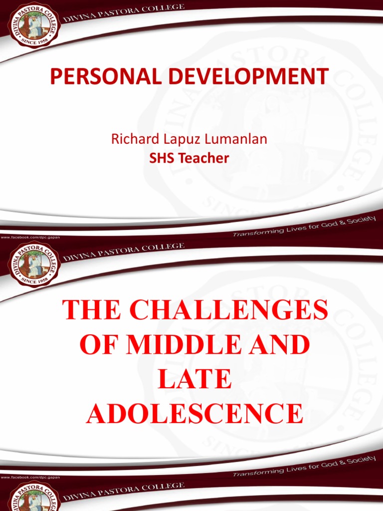 Module 4 Challenges Middle and Late Adolescence | PDF | Adolescence ...