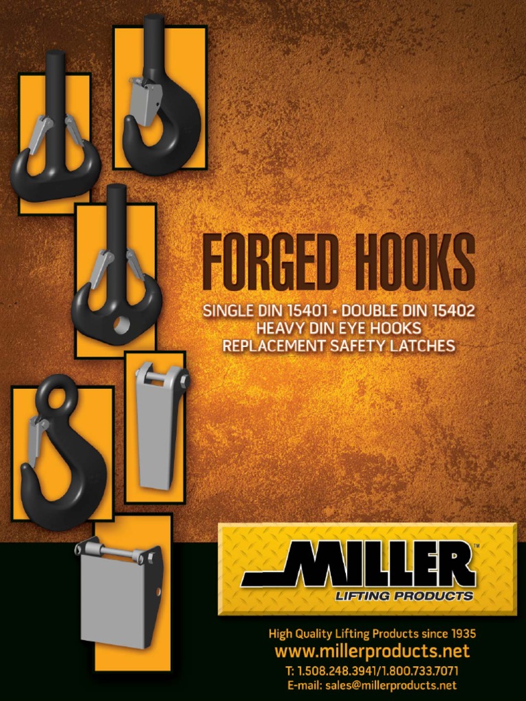 Miller Forged Hooks | PDF | Crane (Machine) | Steel