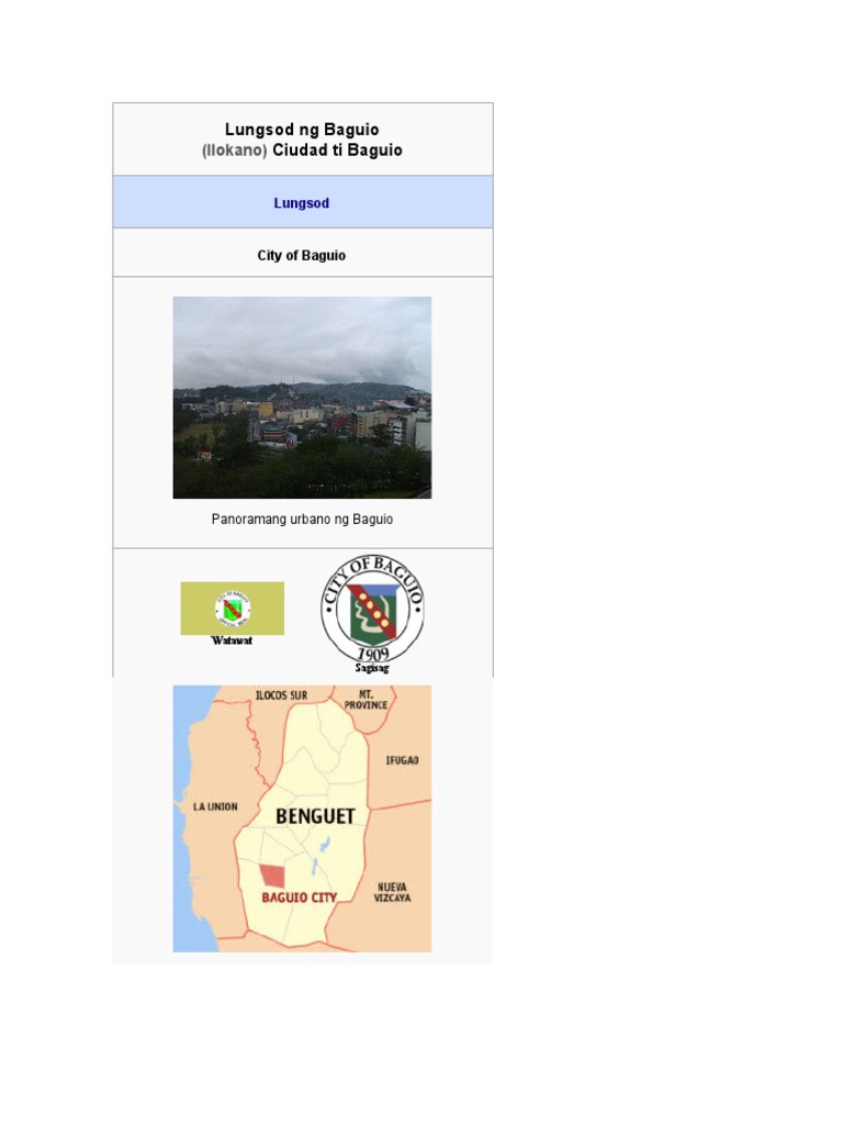 Lungsod NG Baguio | PDF