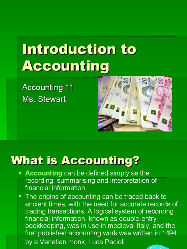 Introduction To Accounting | PDF | Accounting | Financial Services