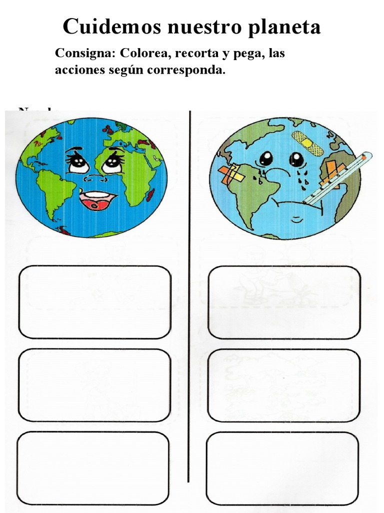 Actividades para Cuidar el Planeta | PDF | Juegos y actividades | Hogar ...