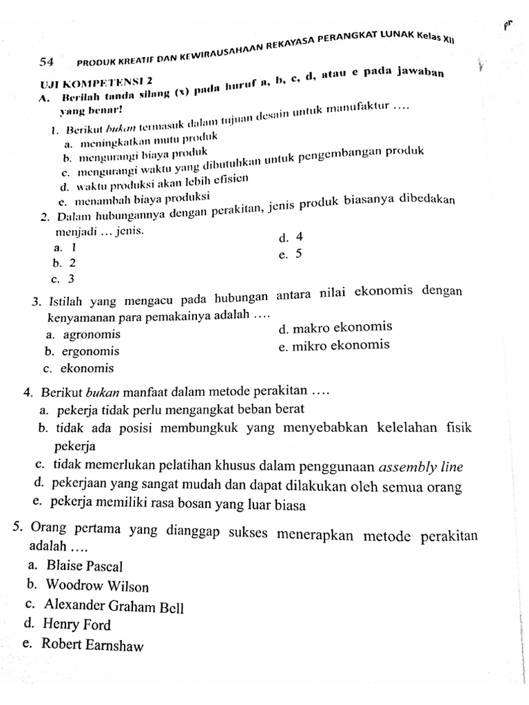 Latihan Bab 2 | PDF