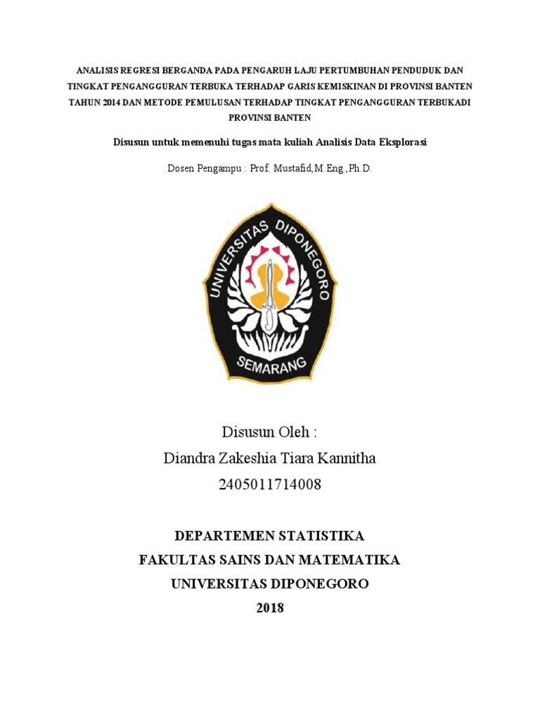 Cover Tugas Eda Uas | PDF