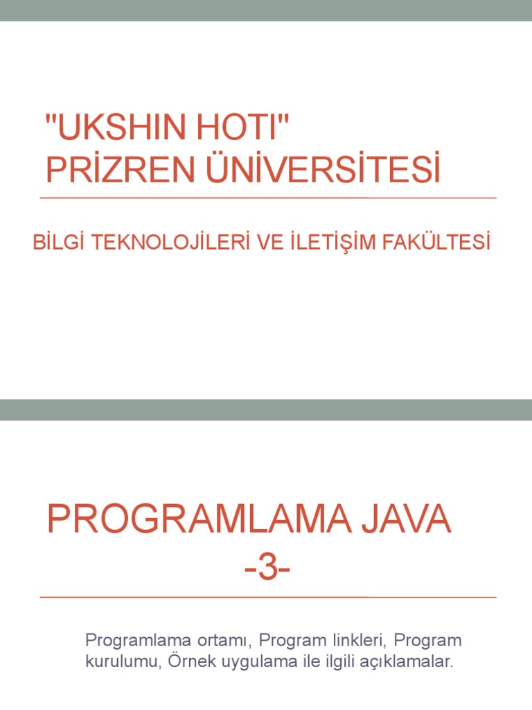 Java Programlama 3 | PDF