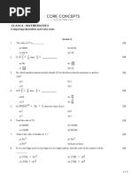 Class 7 Sample Math Olympiad Paper PDF | PDF | Pi | Space