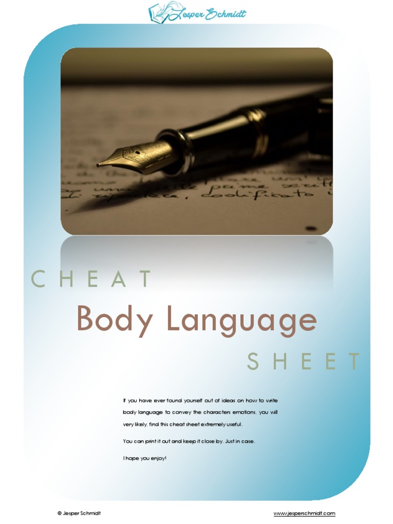 Cheat Sheet: Body Language | PDF | Body Language | Hand