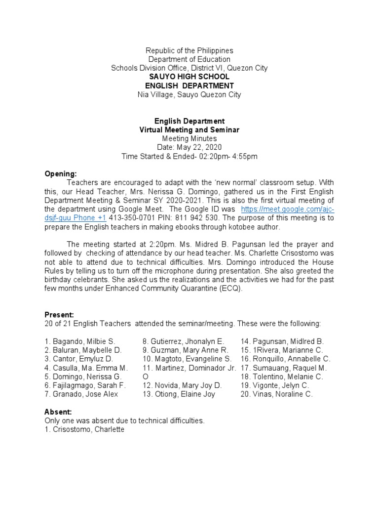 Sauyo High School English Department: Dsjf-Guu Phone +1 | PDF ...