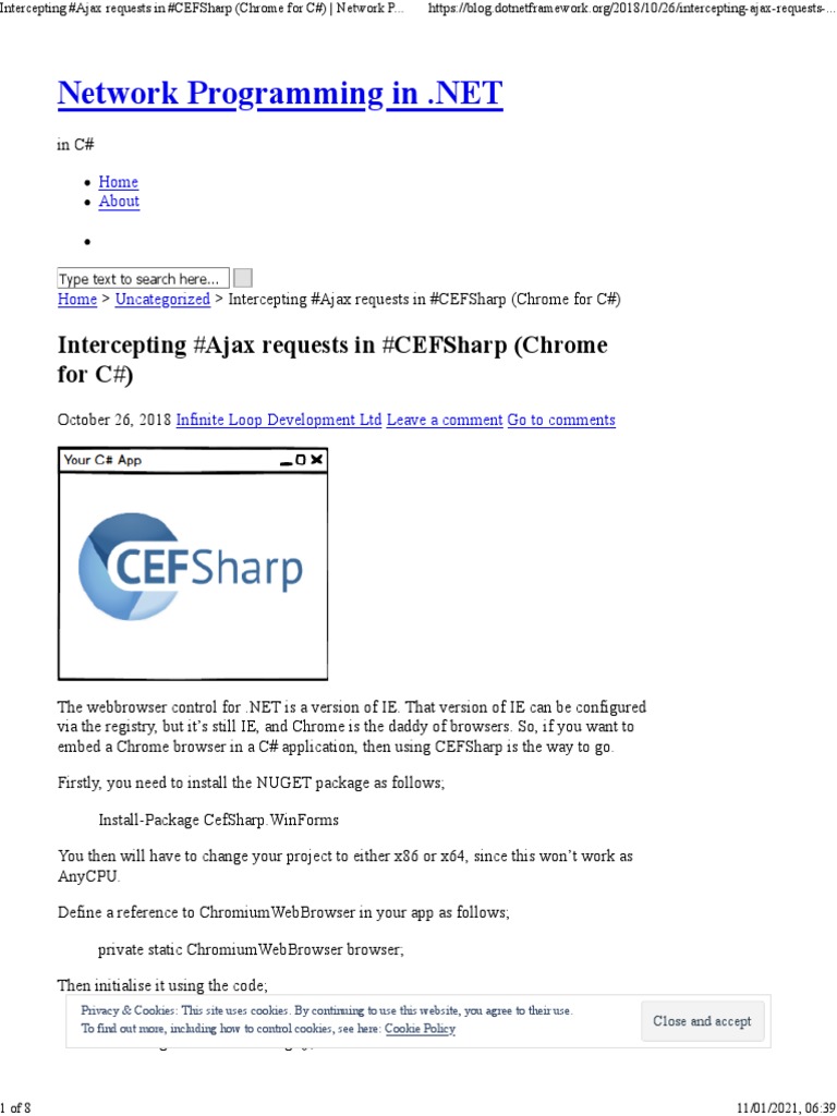 Intercepting #Ajax Requests in #CEFSharp (Chrome For C#) Network ... Intercepting #Ajax Requests in #CEFSharp (Chrome For C#) Network ...