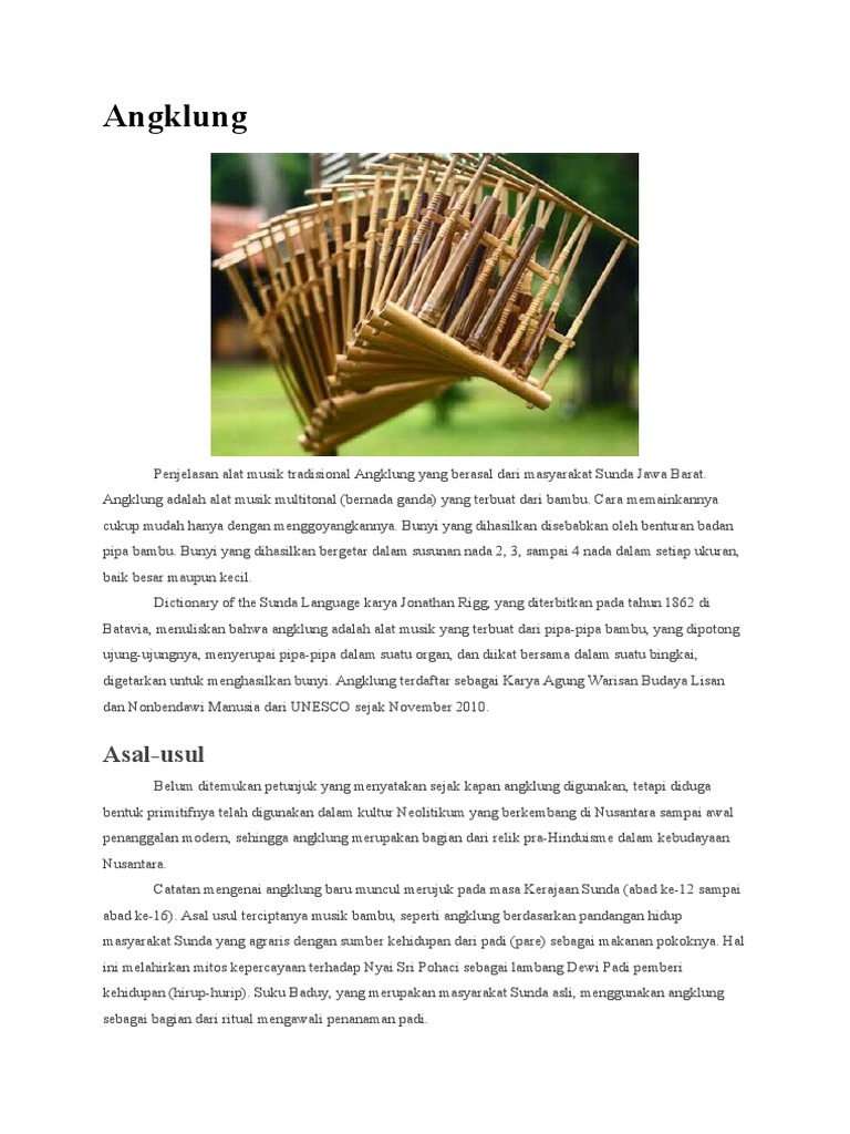 Angklung | PDF
