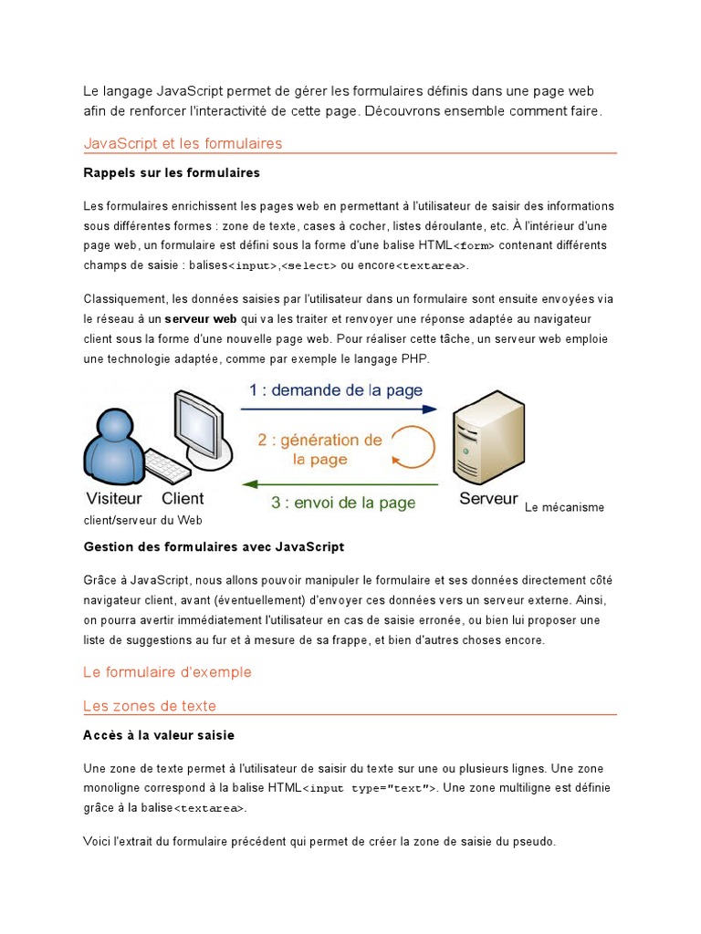 JS Et Les Formulaires | PDF | JavaScript | Internet