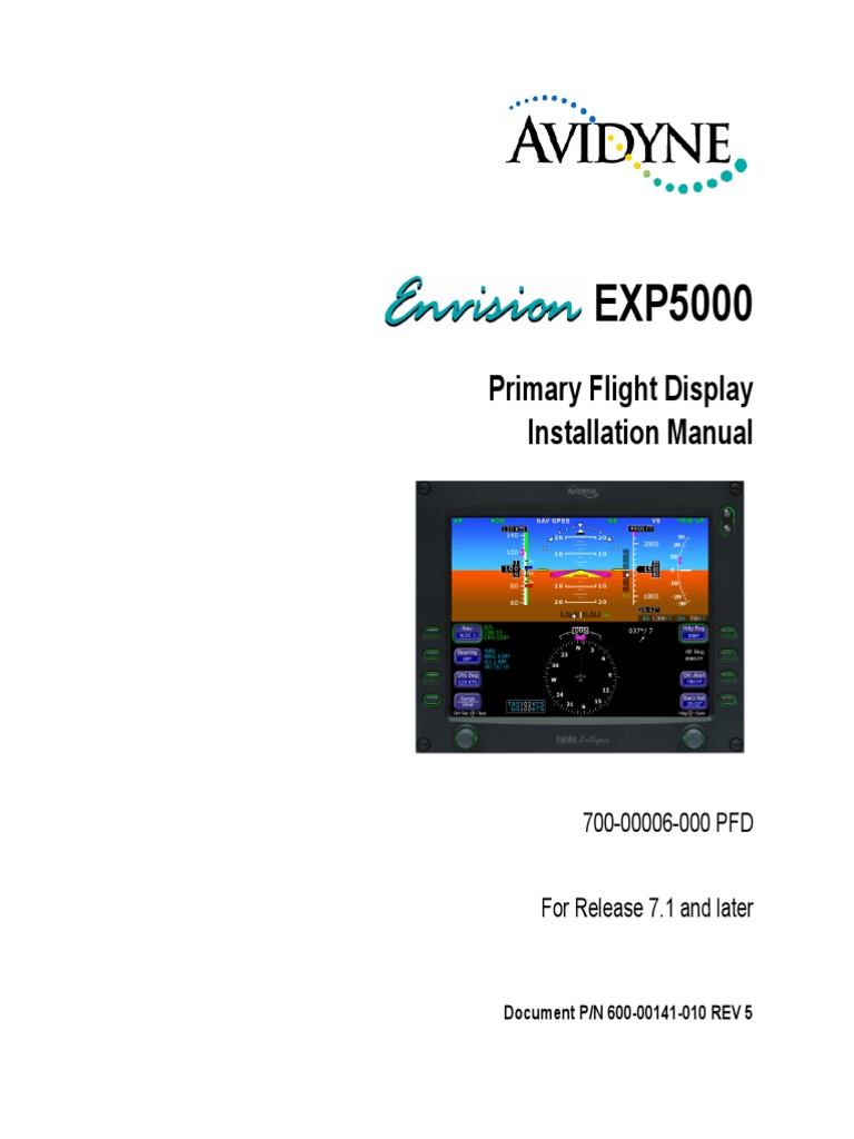 Avidyne EX5000 MM | PDF | Aircraft | Aerospace Engineering