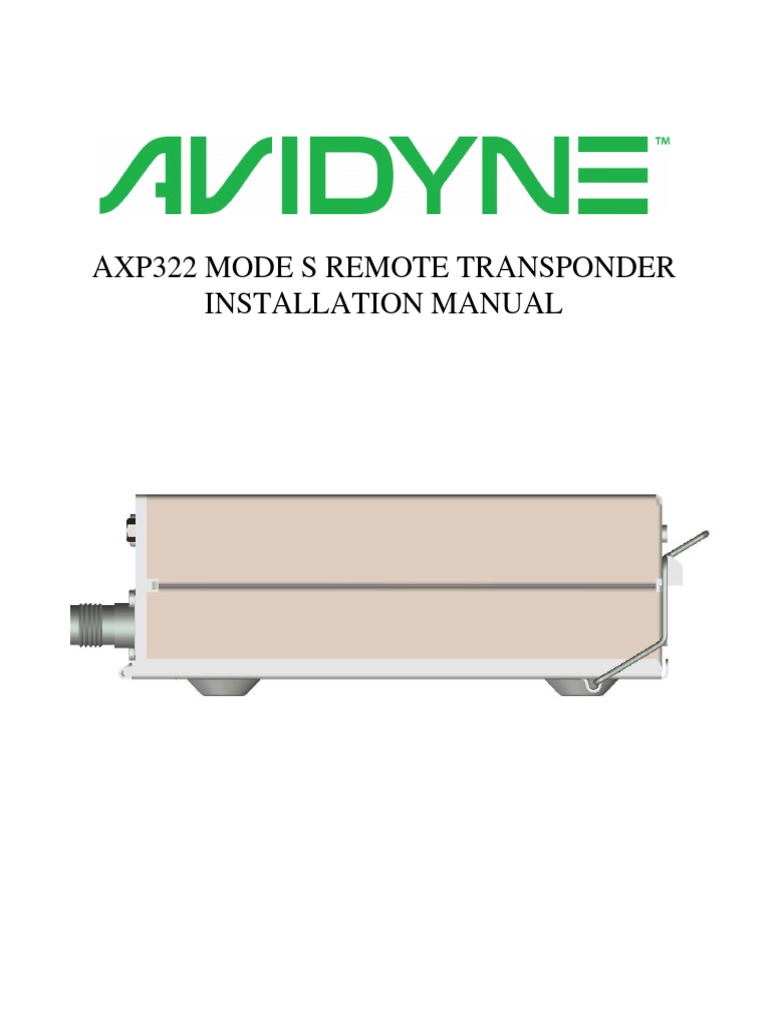 Remote Transponder | PDF | Electrical Connector | Transponder (Aeronautics)