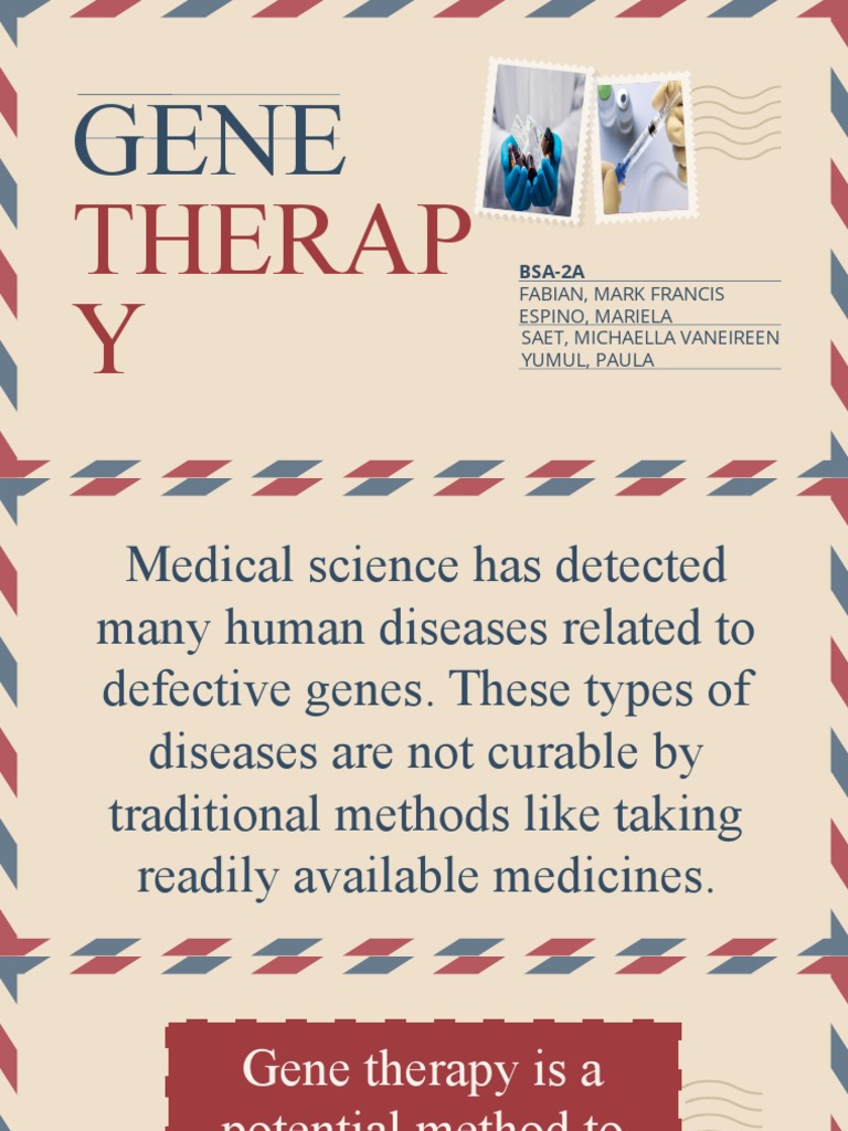 Understanding the Basics of Gene Therapy | PDF | Gene Therapy | Gene