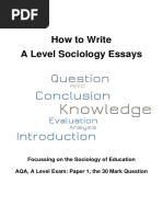 AQA Sociology: Families & Households Revision | PDF | Family | Sociology