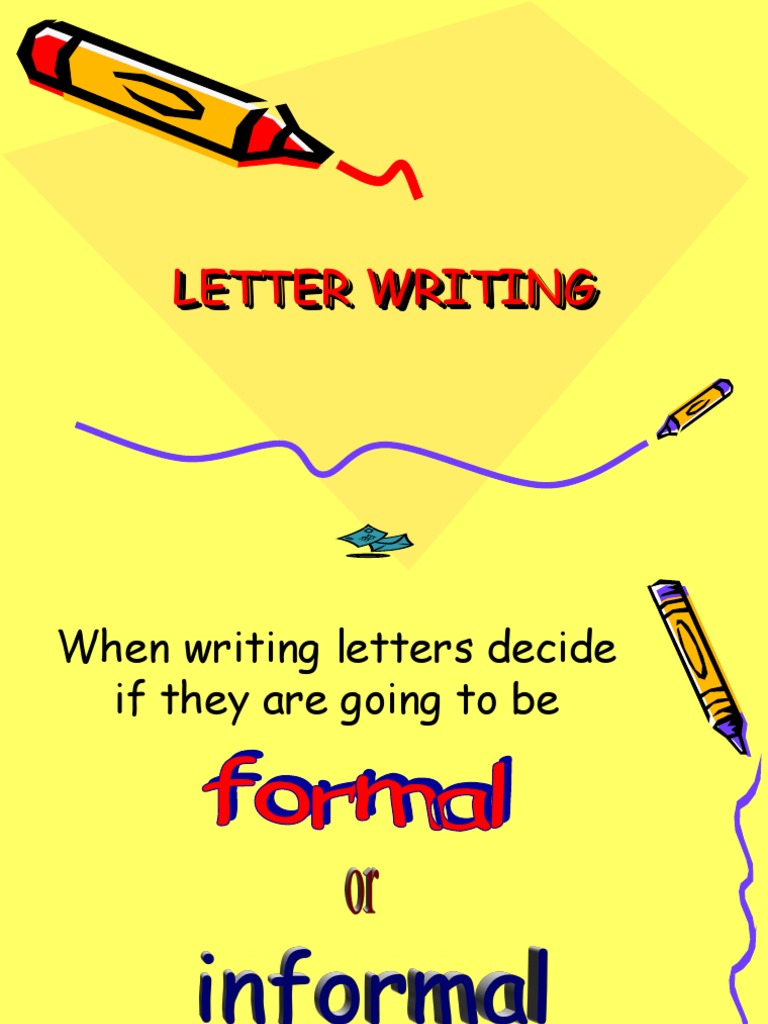 Letter Writing PPT Presentatin | PDF