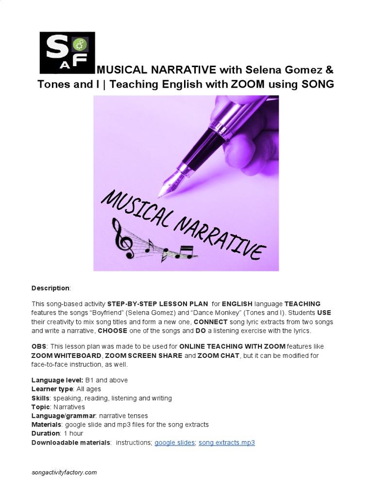 Saf - Musical Narrative | PDF | Linguistics | Cognition