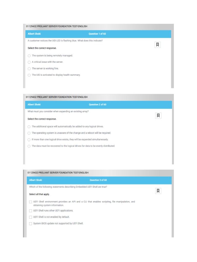 Proliant Server Foundation Test | PDF | Computers