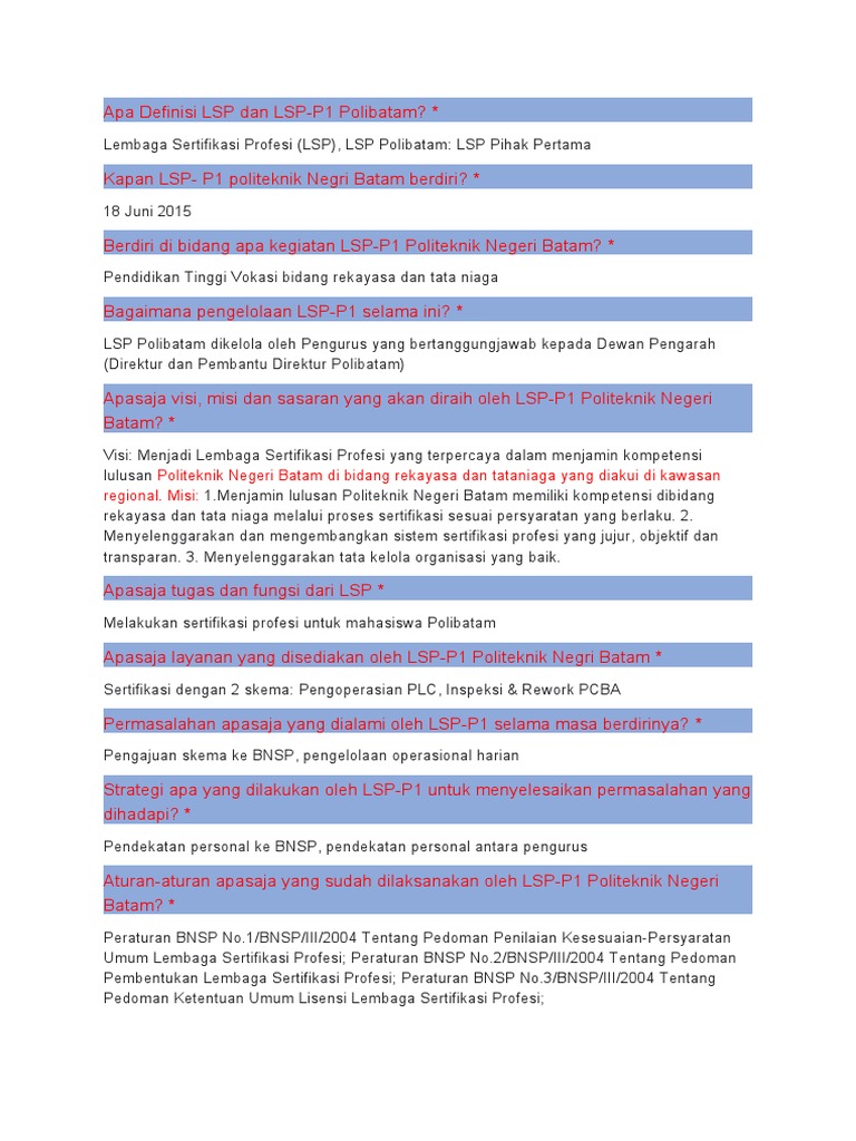 Apa Definisi LSP Dan LSP | PDF | Bisnis