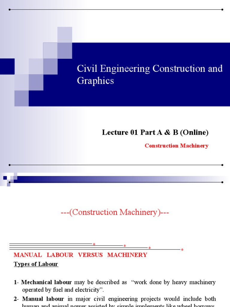 Civil Engineering Construction and Graphics: Lecture 01 Part A & B ...