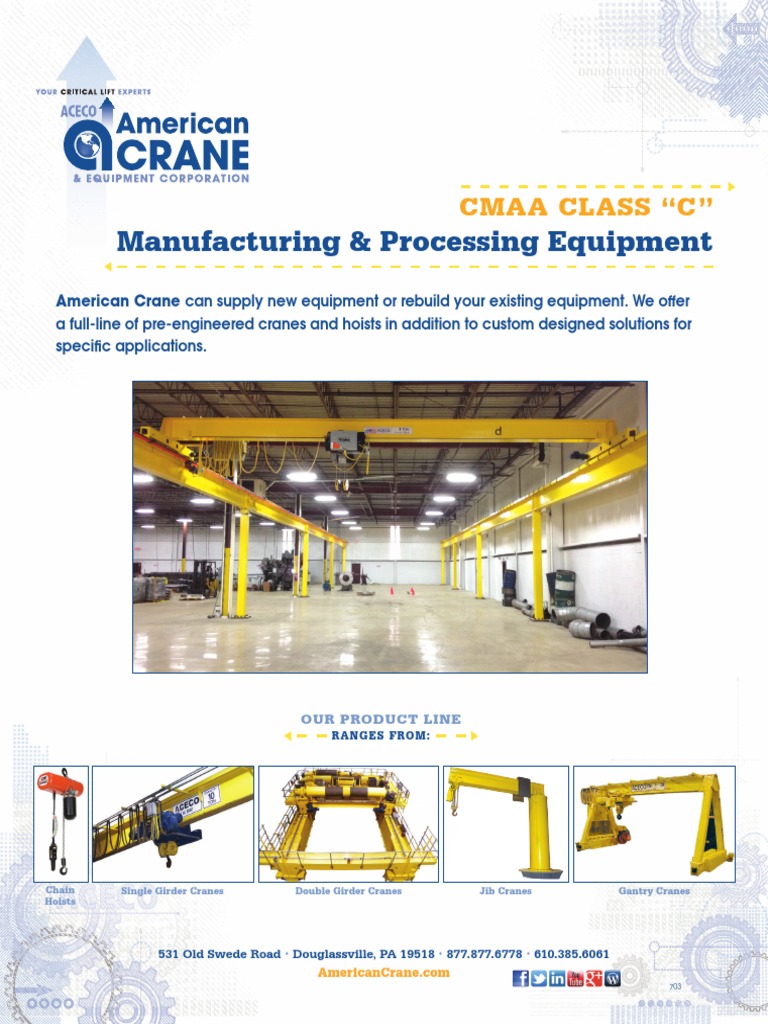 Manufacturing & Processing Equipment: Cmaa Class "C" | PDF