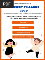 Nursery Syllabus PDF | PDF
