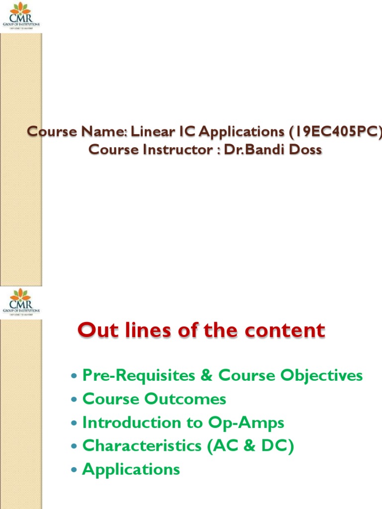 LICA 2021 Unit 1 | Download Free PDF | Operational Amplifier | Integrated Circuit