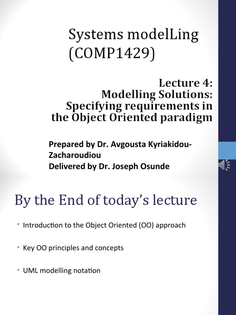 Lecture4-OOA 2020FINAL | PDF | Class (Computer Programming) | Use Case