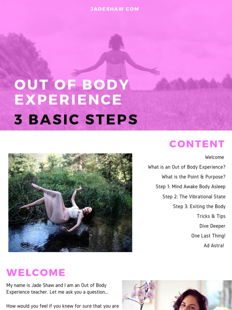 Inducing Out of Body Experiences: A Guide | PDF | Senses | Metaphysics ...