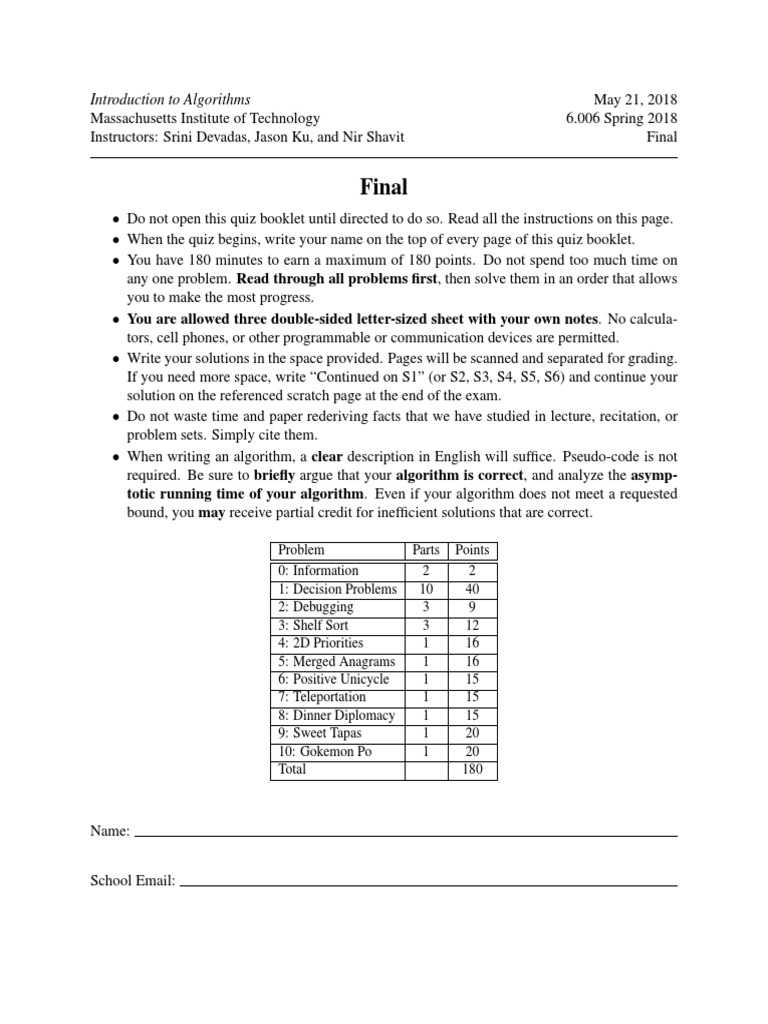 Final Solutions | PDF | Vertex (Graph Theory) | Algorithms And Data Structures